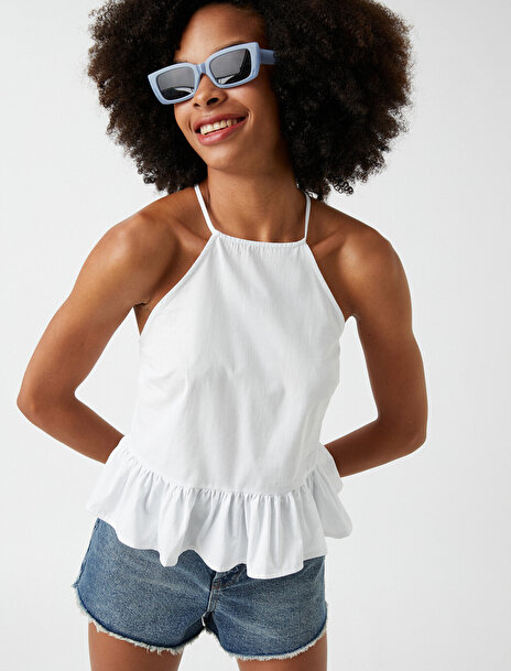 Koton Kadın Beli Fırfırlı Atlet