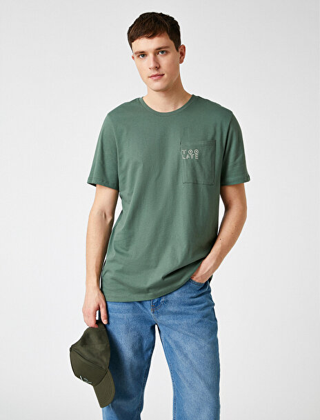 Koton Erkek Standart Fit Cepli Tişört