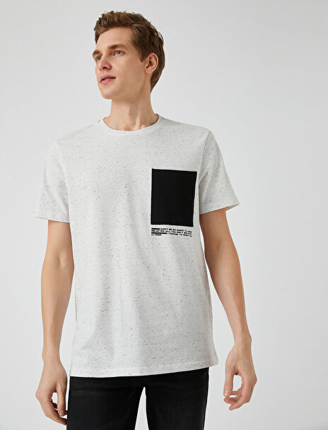 Koton Erkek Kırçıllı Cepli Tişört