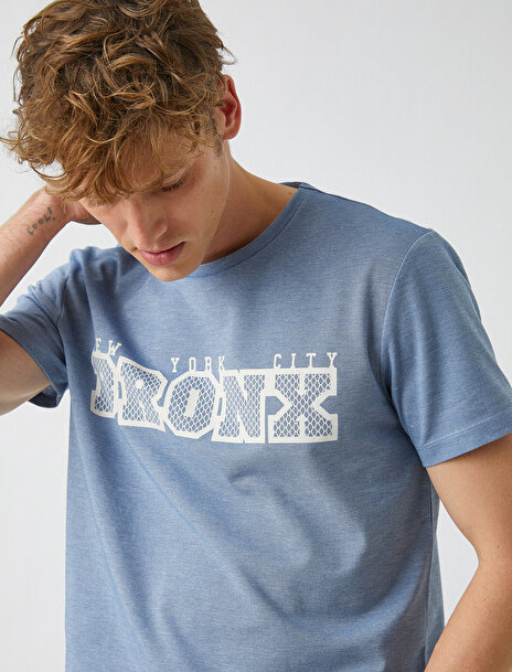 Koton Erkek Slim Fit Baskılı Tişört