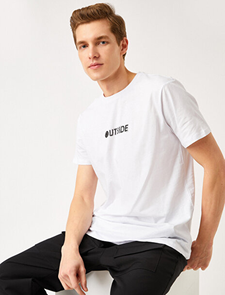 Koton Erkek Slim Fit Baskılı Tişört