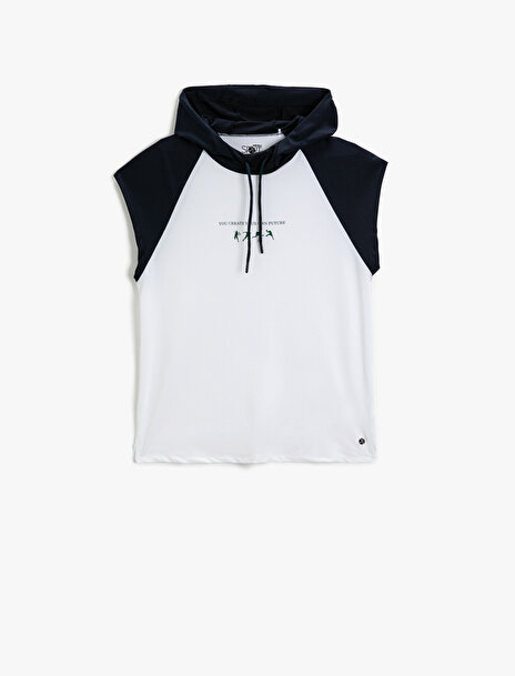 Koton Erkek Kapüşonlu Kolsuz Spor Tişört