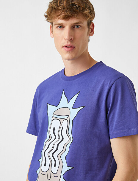 Koton Erkek Rick and Morty Tişört Lisanslı Baskılı