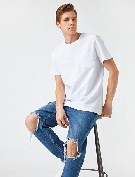 Koton Erkek Standart Fit Cepli Tişört