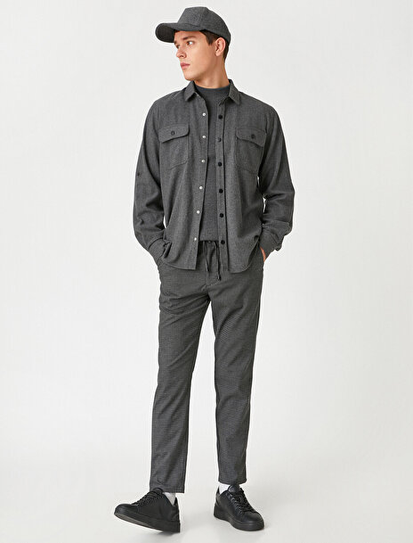 Koton Erkek Tapered Fit Poplin Pantolon