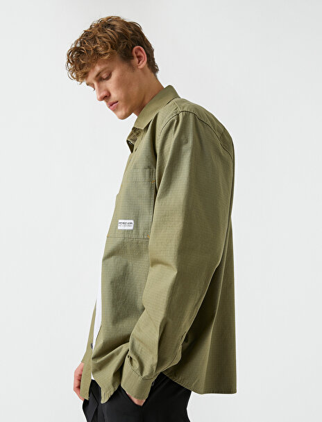 Koton Erkek Cepli Oversize Gömlek Koton Erkek Cepli Oversize Gömlek