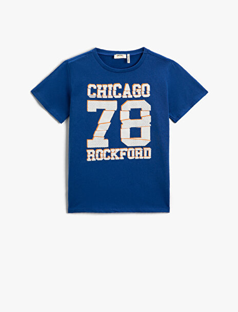 Koton Erkek Çocuk Şehir Baskılı Kısa Kollu Tişört Pamuklu