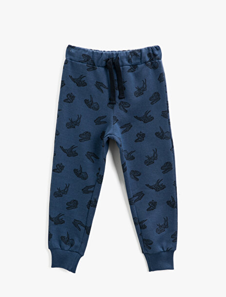 Koton Erkek Çocuk Dinazor Baskılı Jogger Eşofman Altı Pamuklu