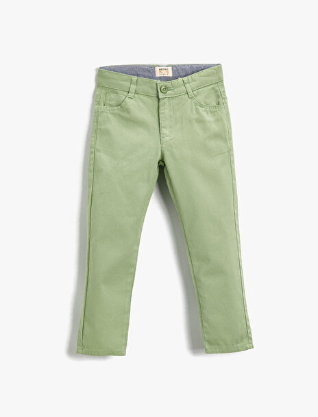 Koton Erkek Çocuk Basic Dokuma Pantolon Pamuklu Koton Erkek Çocuk Basic Dokuma Pantolon Pamuklu