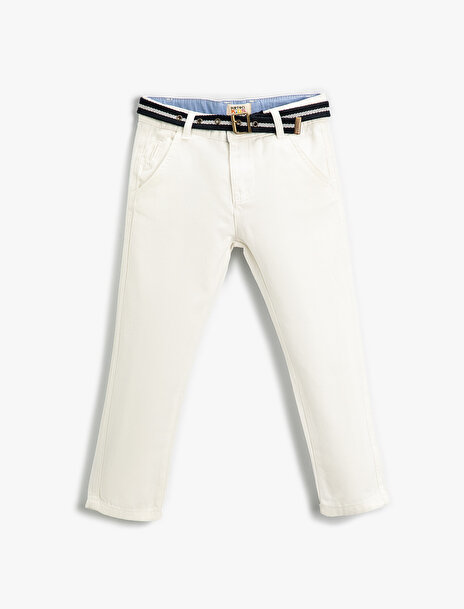 Koton Erkek Çocuk Basic Kemerli Dokuma Pantolon Koton Erkek Çocuk Basic Kemerli Dokuma Pantolon