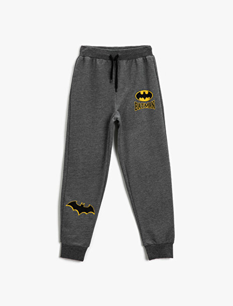 Koton Erkek Çocuk Batman Baskılı Belden Bağlamalı Jogger Eşofman Altı