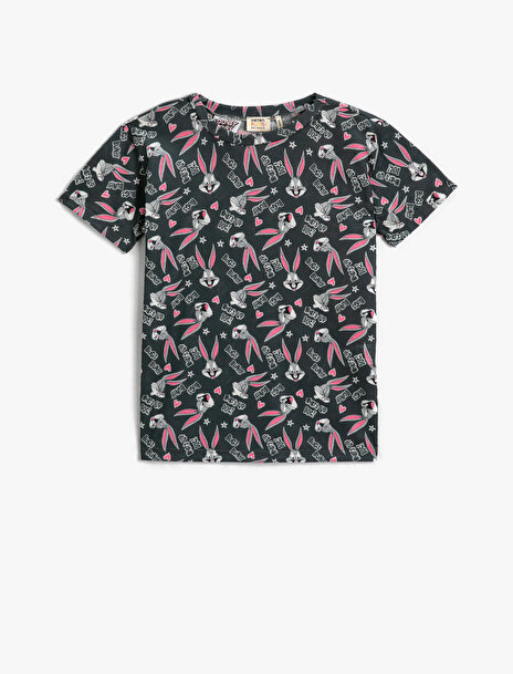 Koton Kız Çocuk Bugs Bunny Lisanslı Baskılı Tişört