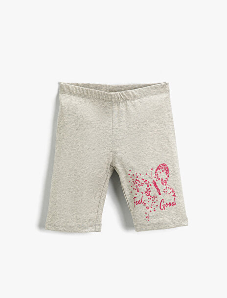 Koton Kız Çocuk Kelebek Baskılı Kısa Tayt