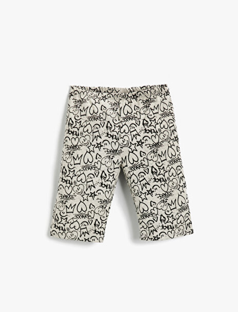 Koton Kız Çocuk Kalp Baskılı Tayt