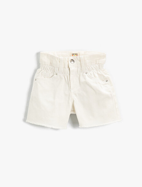Koton Kız Çocuk Basic Yüksel Bel Şort Pamuklu