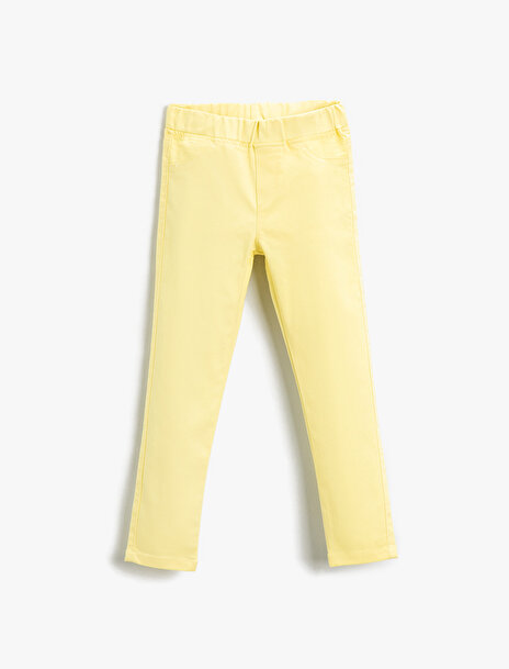 Koton Kız Çocuk Dokuma Basic Pantolon Standart Bel Koton Kız Çocuk Dokuma Basic Pantolon Standart Bel