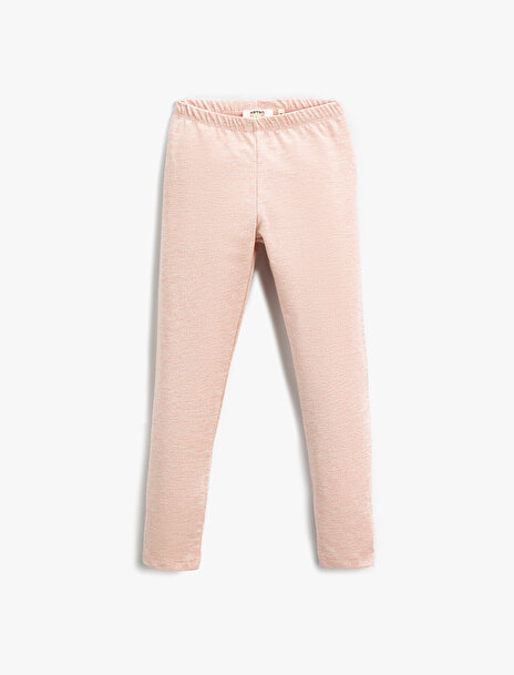 Koton Kız Çocuk Simli Uzun Tayt