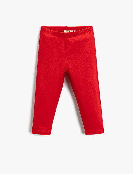 Koton Kız Çocuk Basic Kapri Tayt Pamuklu