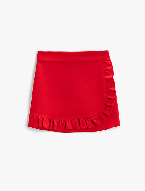 Koton Kız Çocuk Fırfırlı Mini Etek Standart Bel