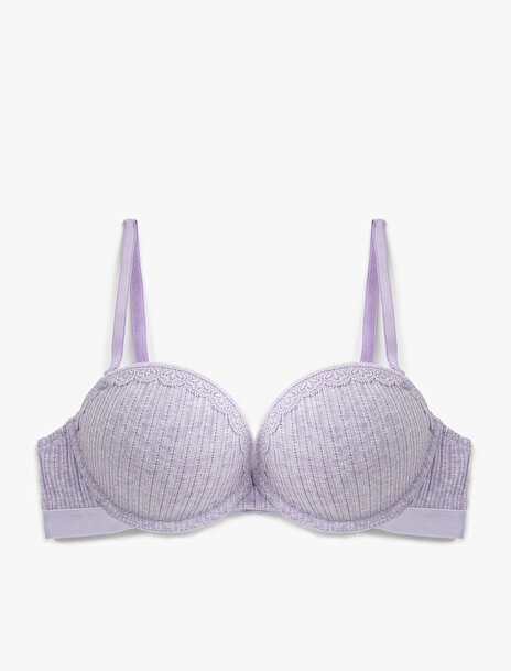 Koton Kadın Pamuklu Lastik Detaylı Sütyen