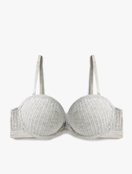 Koton Kadın Pamuklu Lastik Detaylı Sütyen