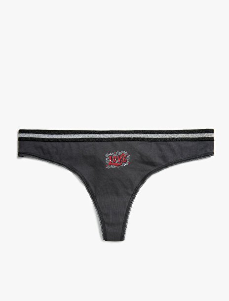 Koton Kadın Baskılı String Külot Pamuklu Koton Kadın Baskılı String Külot Pamuklu