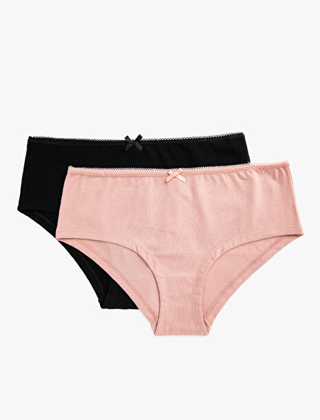 Koton Kadın Pamuklu 2'li Paket Hipster Basic Külot Koton Kadın Pamuklu 2'li Paket Hipster Basic Külot