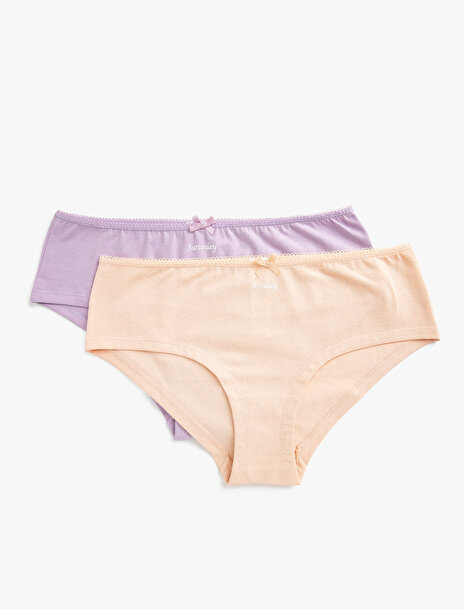 Koton Kadın Pamuklu 2'li Paket Hipster Basic Külot Koton Kadın Pamuklu 2'li Paket Hipster Basic Külot