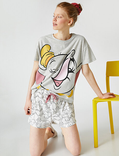Koton Kadın Disney Lisanslı Baskılı Pijama Set