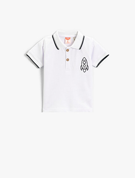 Koton Erkek Çocuk Polo Yaka Kısa Kollu Tişört Pamuklu