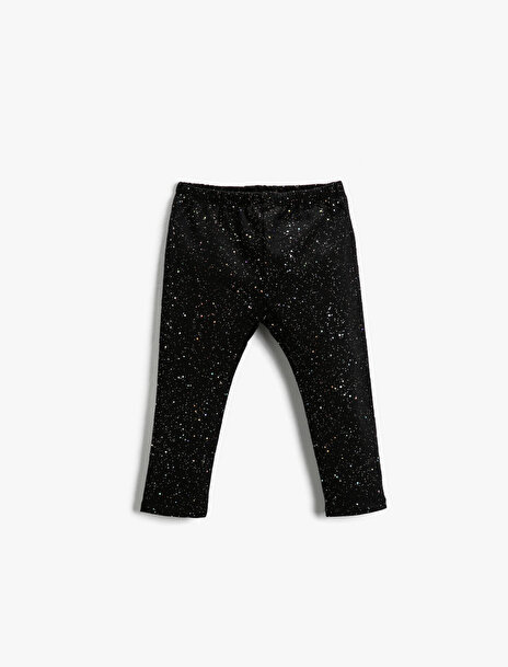 Koton Kız Çocuk Parlak Pullu Tayt Pamuklu Koton Kız Çocuk Parlak Pullu Tayt Pamuklu