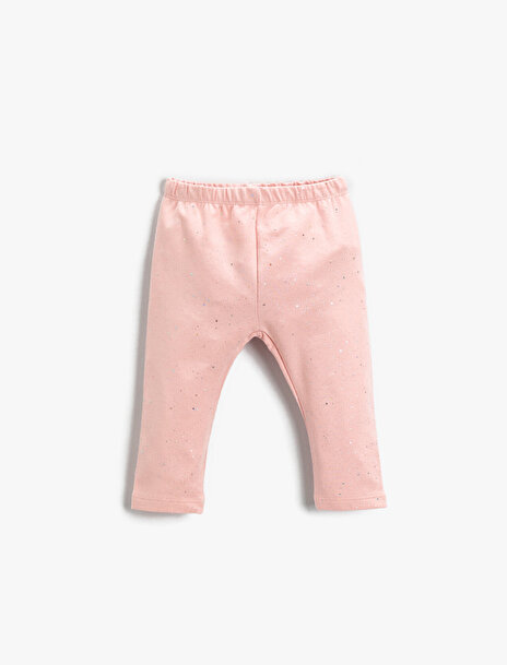 Koton Kız Çocuk Parlak Pullu Tayt Pamuklu Koton Kız Çocuk Parlak Pullu Tayt Pamuklu