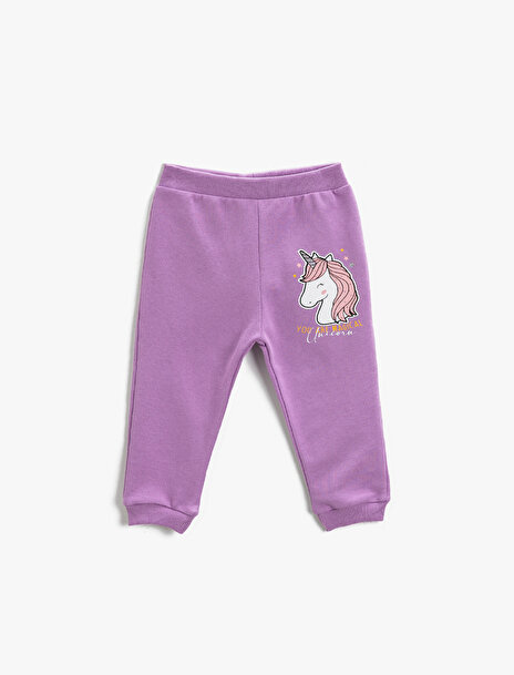 Koton Kız Çocuk Unicorn Baskılı Jogger Eşofman Altı Pamuklu Koton Kız Çocuk Unicorn Baskılı Jogger Eşofman Altı Pamuklu