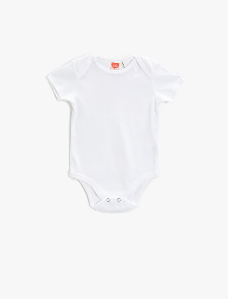 Koton Kız Çocuk Kısa Kollu Çıtçıtlı Zıbın Pamuklu