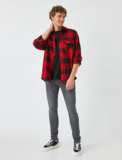 Koton Erkek Skinny Fit Kot Pantolon - Micheal Jean