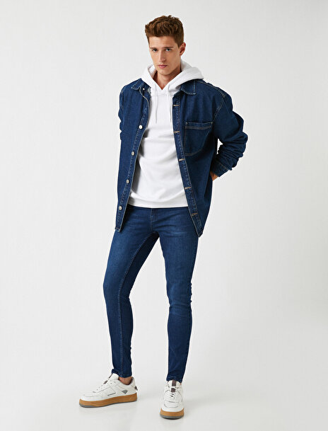 Koton Erkek Super Skinny Fit Kot Pantolon - Justin Jean