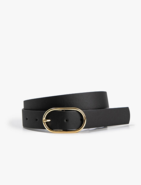 Koton Kadın Deri Görünümlü Tokalı Kemer