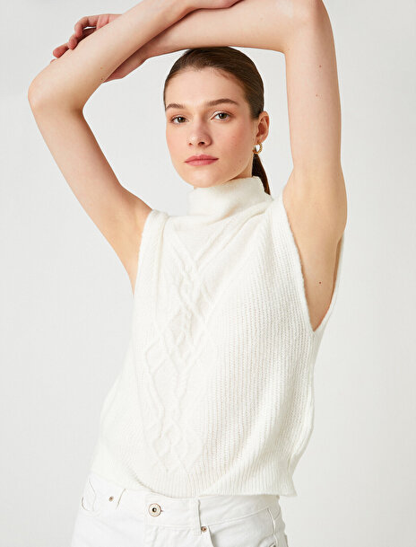 Koton Kadın Triko Süveter Balıkçı Yaka