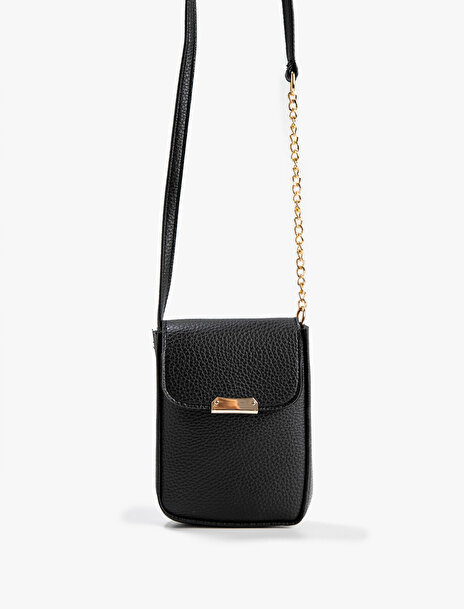 Koton Kadın Deri Görünümlü Zincir Detaylı Çanta