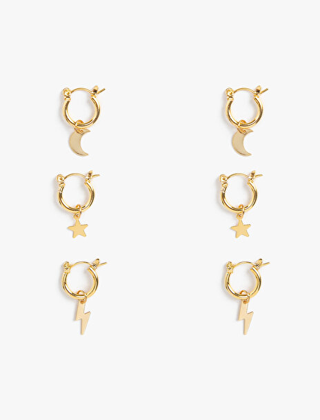 Koton Kadın 3'lü Sallantılı Küpe