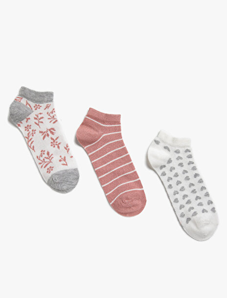 Koton Kadın 3'lü Desenli Çorap Seti