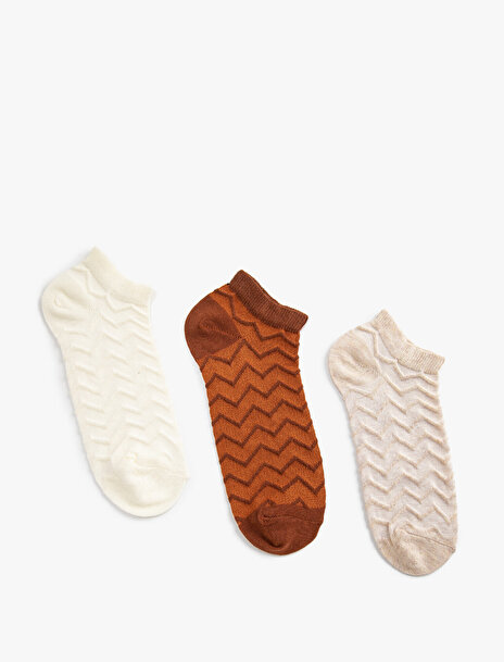 Koton Kadın 3'lü Desenli Çorap Seti