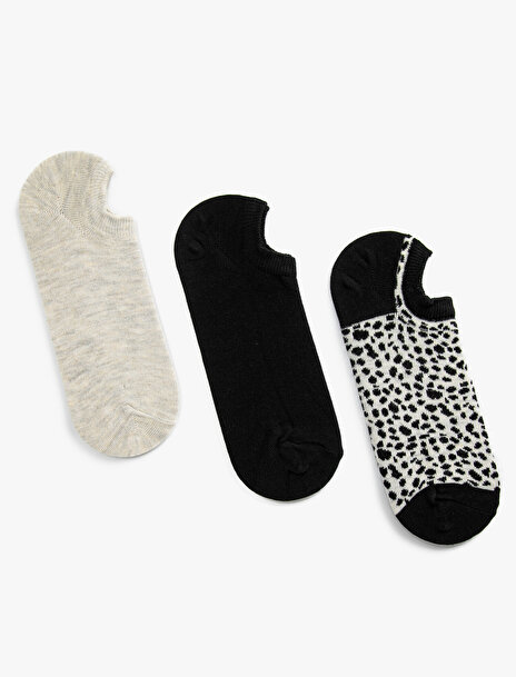 Koton Kadın 3'lü Leopar Desenli Çorap Seti