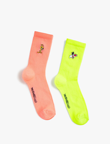 Koton Kadın Looney Tunes Desenli Soket Çorap