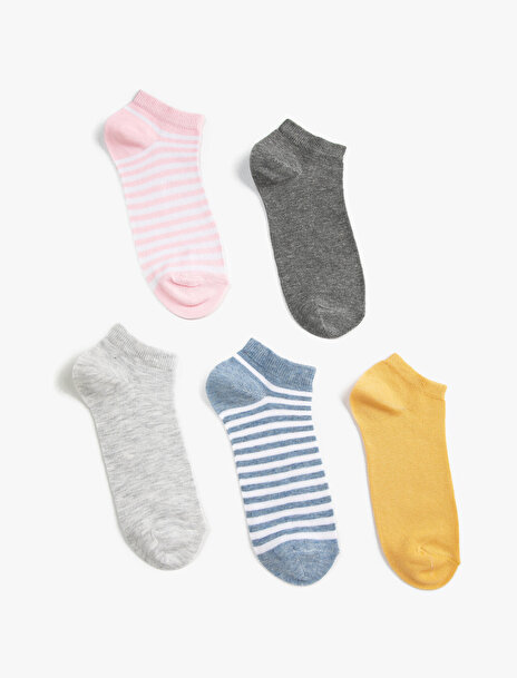 Koton Kadın 5'li Çizgili Çorap Seti
