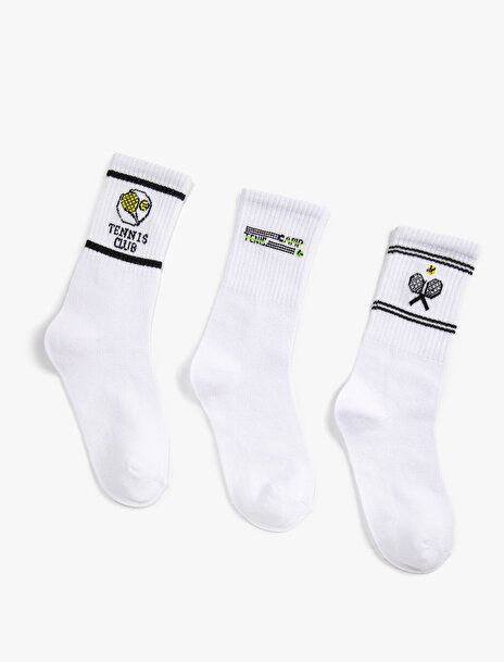 Koton Kadın 3'lü Yazılı Baskılı Çorap Seti