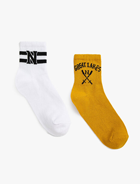 Koton Kadın 2'li Desenli Soket Çorap