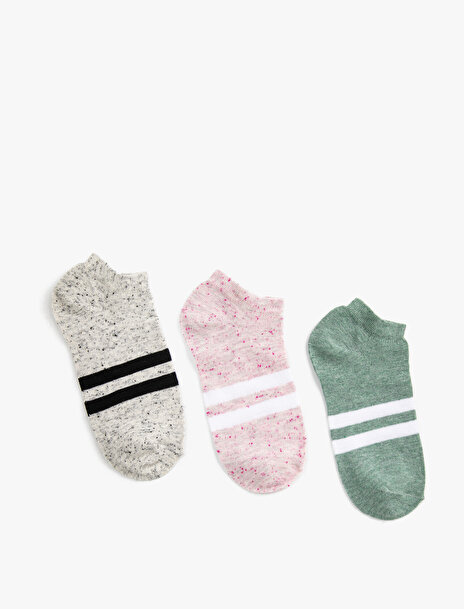 Koton Kadın 3'lü Çizgili Çorap Seti