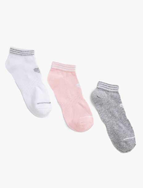 Koton Kadın 3'lü Desenli Patik Çorap Seti