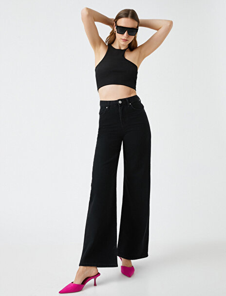 Koton Kadın Wide Leg Kot Pantolon - Bianca Jean Koton Kadın Wide Leg Kot Pantolon - Bianca Jean